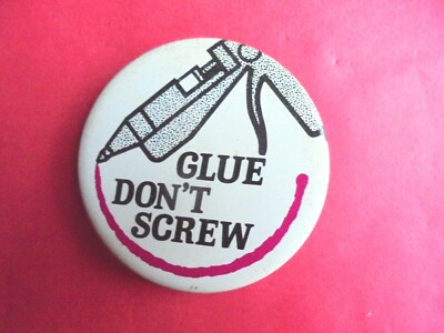 Cool Vintage Glue Don't Screw Crafter Crafty Hot Glue Gun DIY Slogan ...