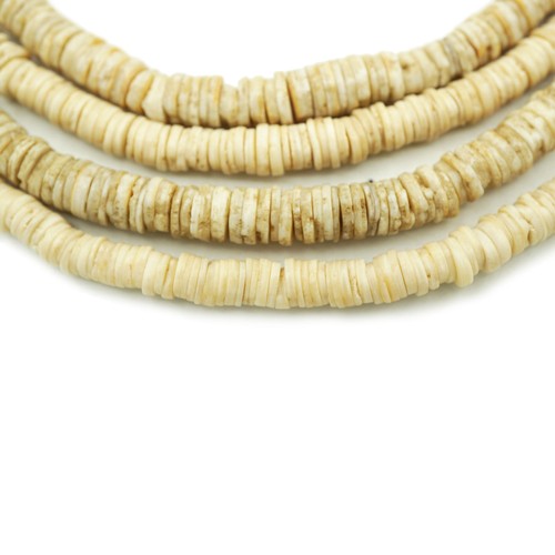 Small Heishi Ostrich Egg Shell African Trade Beads 5-7mm (2316F748 ...