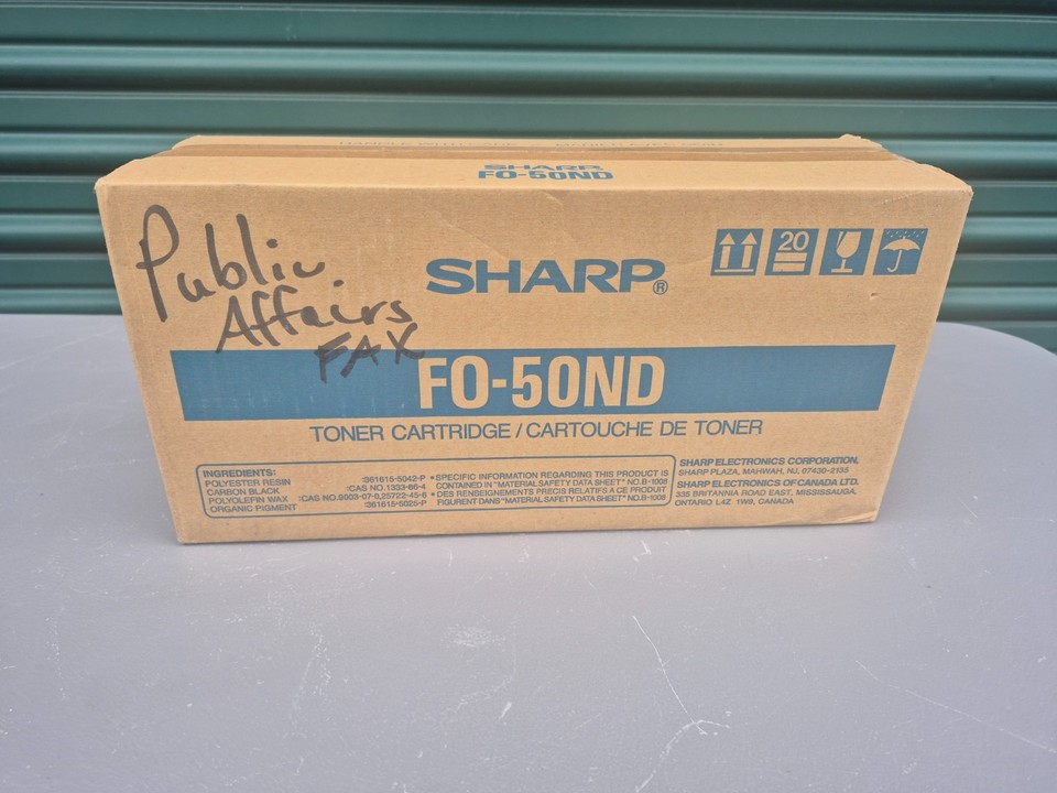 Sharp FO-50ND Toner Cartridge Black NEW IN BOX Genuine OEM Sealed | eBay