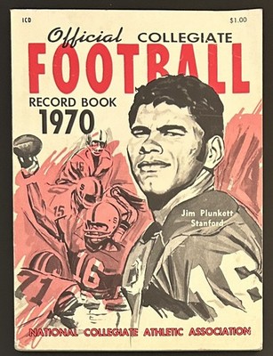 1970 Official Collegiate Football Record Book-Jim Plunkett Stanford | eBay