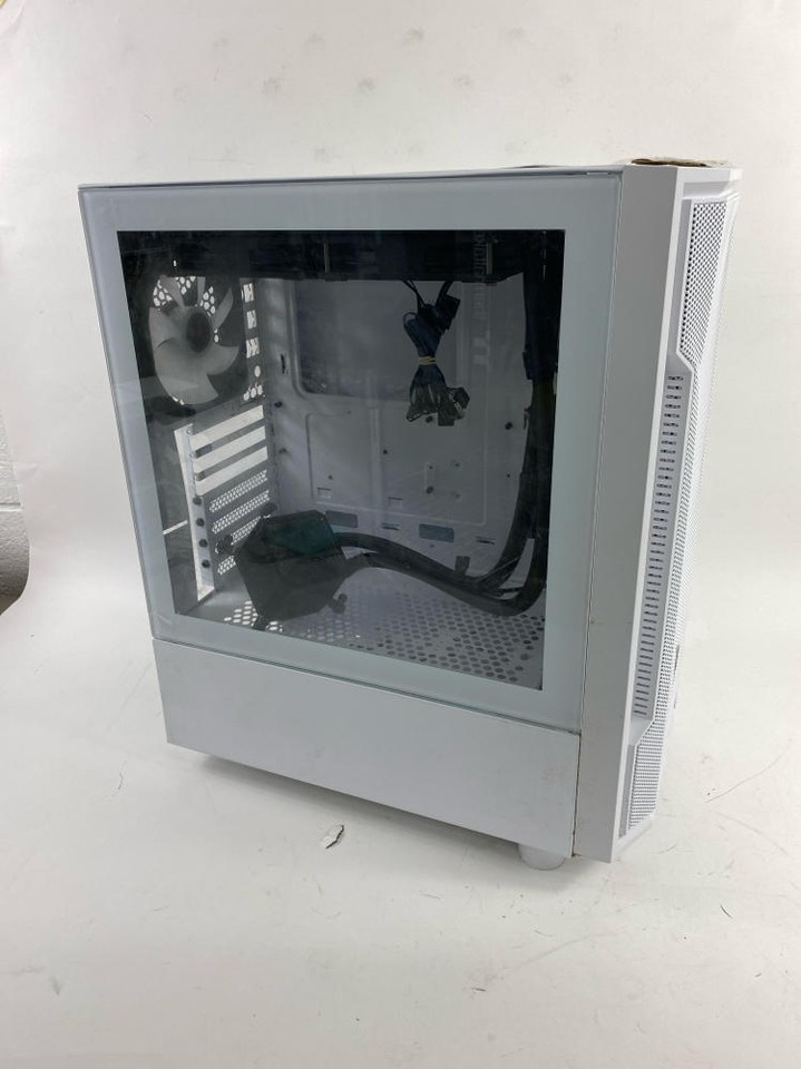 Skytech Gaming Archangel Gaming PC Desktop CASE WITH FANS White | eBay