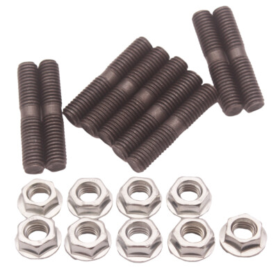 9PCS Turbo Studs+Lock Nut For Nissan S13 S14 S15 SR20 CA18 Garrett T2 ...