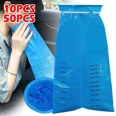 10/50 Pcs Sick Bags 1000ml Emesis Bags Car Sickness Bag Portable ...