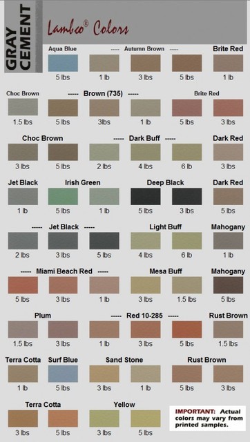 DARK BUFF Concrete Color Pigment Dye Colorant Cement Mortar Grout ...