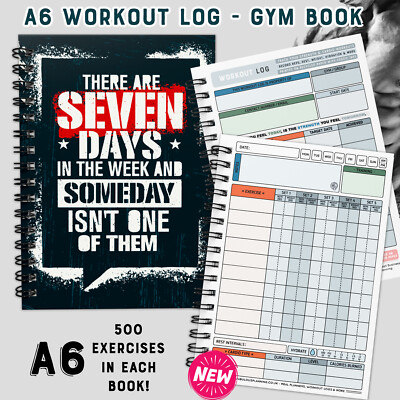 GYM Diary, Exercise, Journal, Book, Fitness, SETS,REPS,WORKOUT Log ...