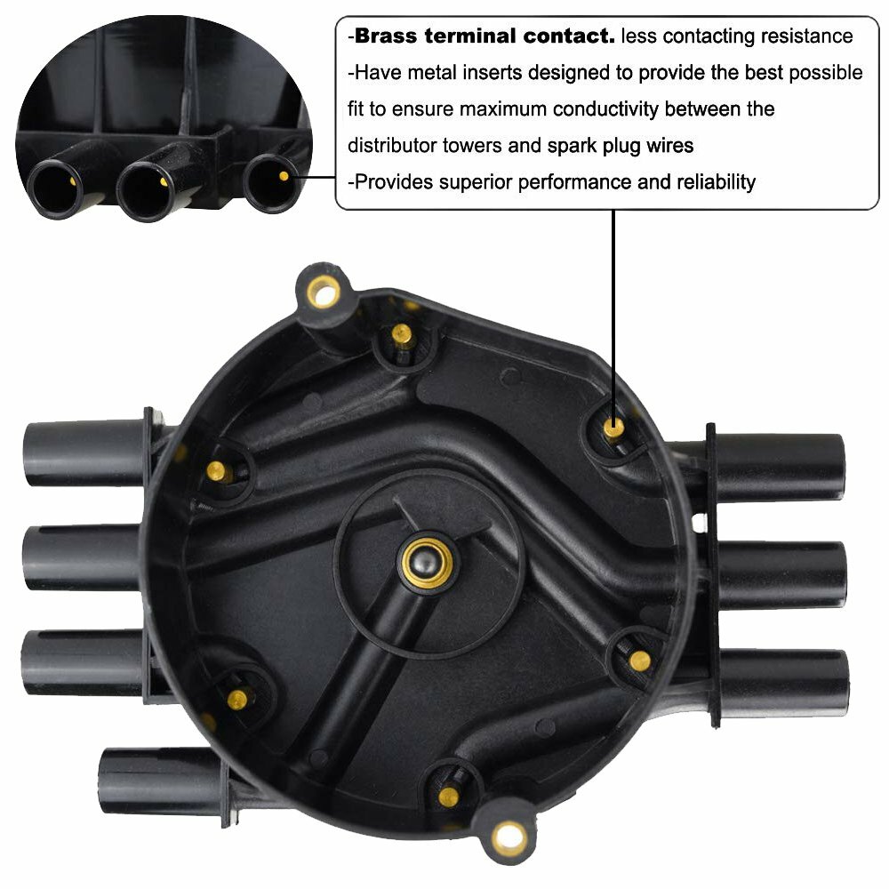 Distributor Cap and Rotor For Chevrolet & GMC Trucks V6 4.3L Vortec ...