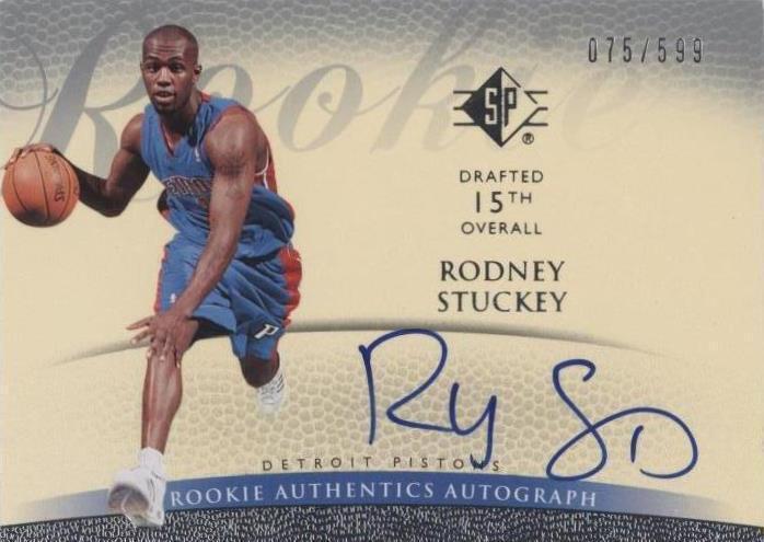 2007-08 SP Authentic - Rookie Authentics Autograph Rodney Stuckey #126 ...