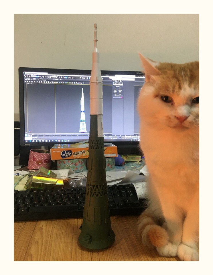 NEW 1:250 Scale CCCP N1 Landing moon rocket model Finished Painted ...