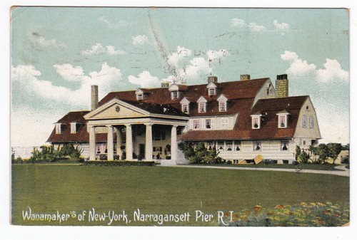 Narragansett Pier RI- JOHN WANAMAKER MANSION -Postcard Rhode Island | eBay