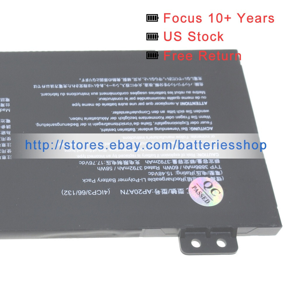 Genuine AP20A7N battery for Acer Predator Triton 300 SE PT314-51S PT314 ...