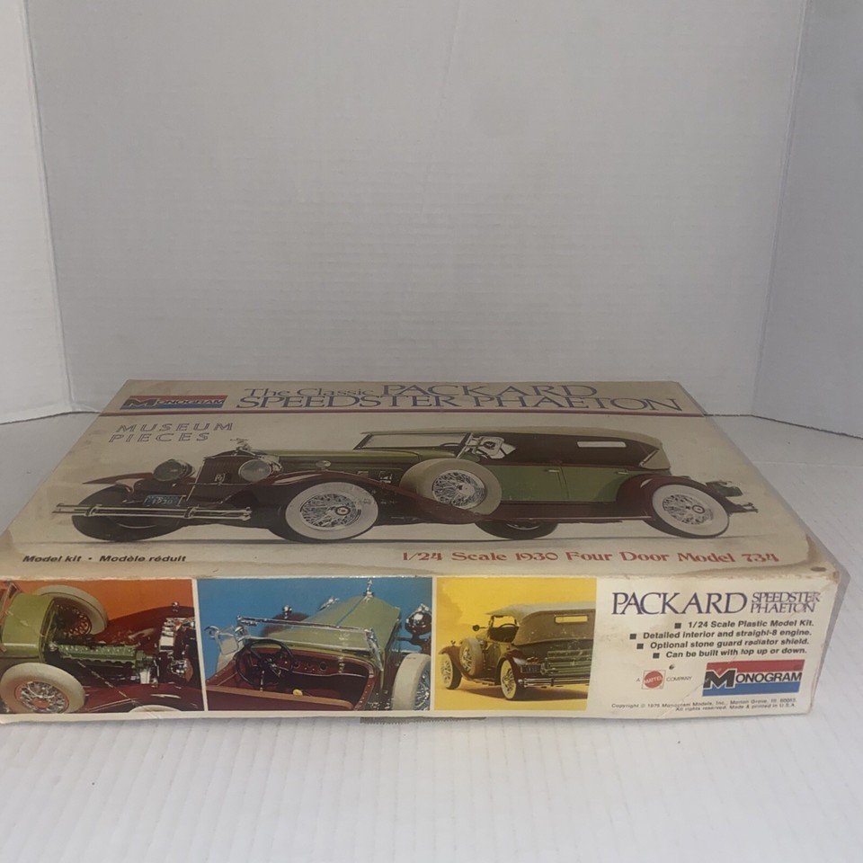 MONOGRAM PACKARD SPEEDSTER PHAETON 1:24TH SCALE CAR MODEL KIT | eBay