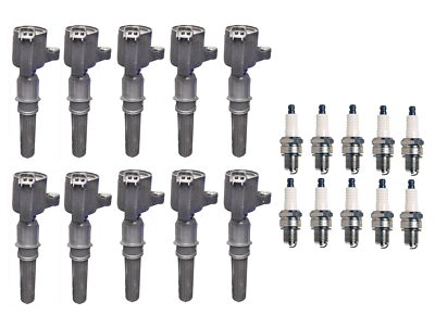 Denso 10 Ignition Coil & 10 Iridium Long Life Spark Plug 0.044 Kit For ...