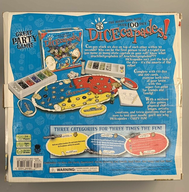 Dicecapades Dice Trivia Board Game 2nd Edition by Haywire Group for ...