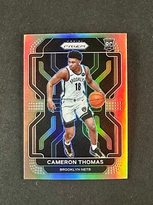 Cameron Thomas Silver Rookie Card RC 2021-22 Prizm Basketball #297 | eBay