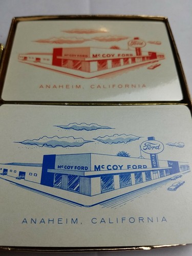 McCoy Ford Playing Cards 2 Decks Redi-Slip USA Rare Vintage in Box | eBay