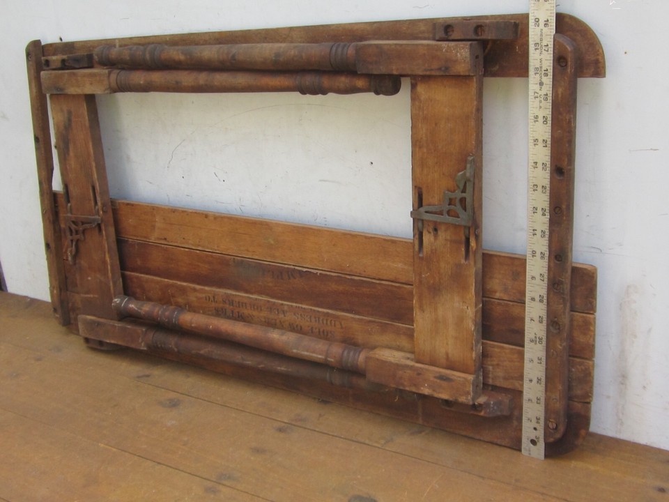 ANTIQUE "SIMPLICITY" FOLDING SEWING MEASURING TABLE Vintage Décor ...
