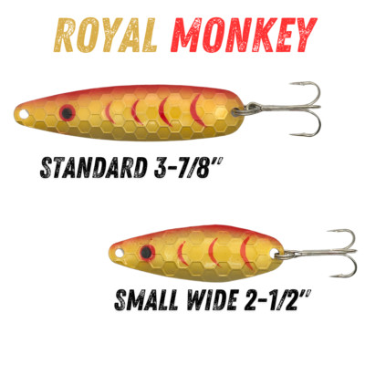 Royal Monkey Trolling Flutter Spoon for Fishing and Targets SALMON ...