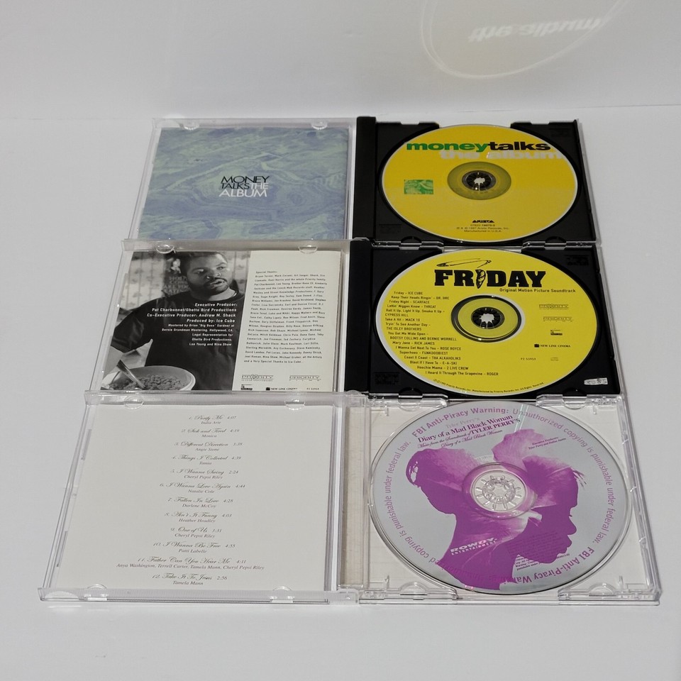 4 CD Lot Movie Soundtrack : Hip-Hop R&B Rap Friday Money Talks Mo Money ...