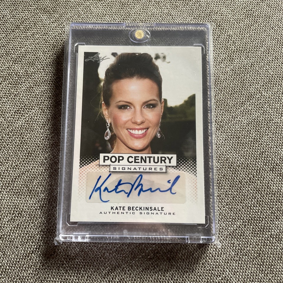 KATE BECKINSALE Pop Century Signatures Auto SSP 2012 Leaf Pop Century ...