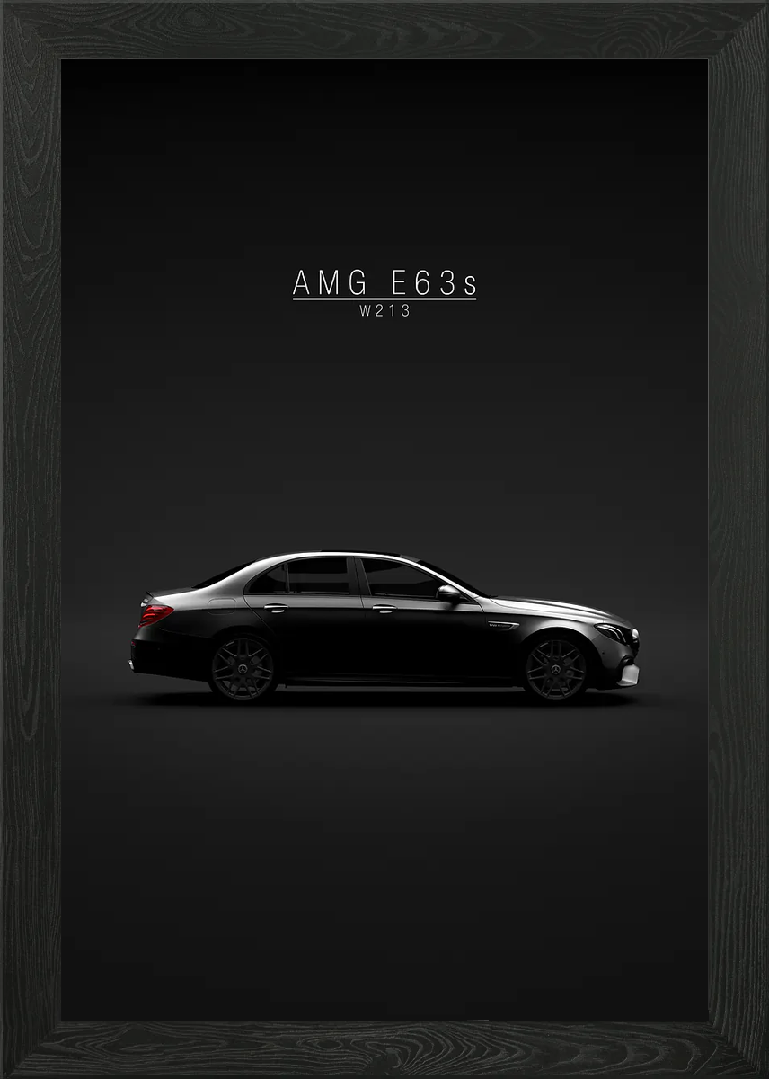 2017 Mercedes Benz E63 S AMG w213 Framed Wall Art Poster Canvas Print ...