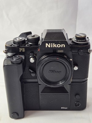 Nikon F3 35mm SLR Film Camera Motor Drive MD-4 - Eye Level- Read ...