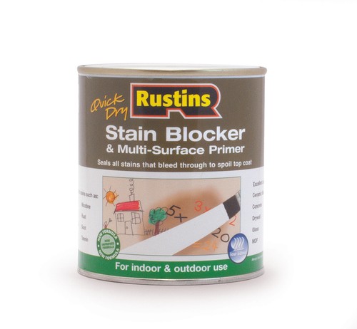 Rustins Quick Dry Stain Blocker & Multi-Surface Primer available in 250 ...