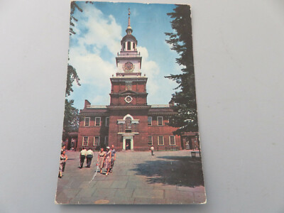 Postcard Era USA Philadelphia Independence Hall Shipped 1957 | eBay UK