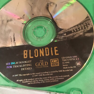 BLONDIE The Gold Collection CD 1997 EMI Gold - disc, no cover art or ...
