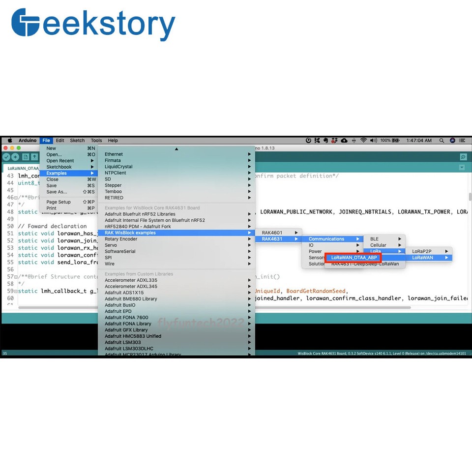 WisBlock RAK4631 LPWAN Wireless Module RAK19007 Base Board for LoRa ...