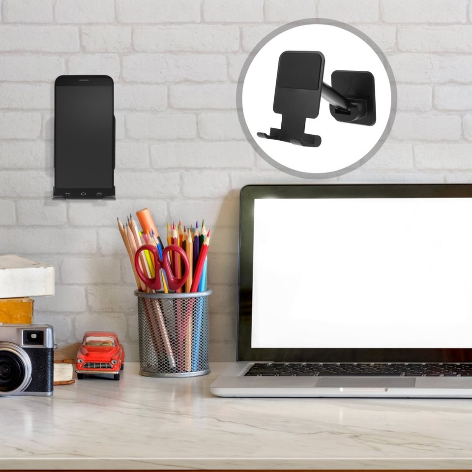 3pcs Damage-free Adhesive Phone Stand Phone Wall Mount Stand Phone ...