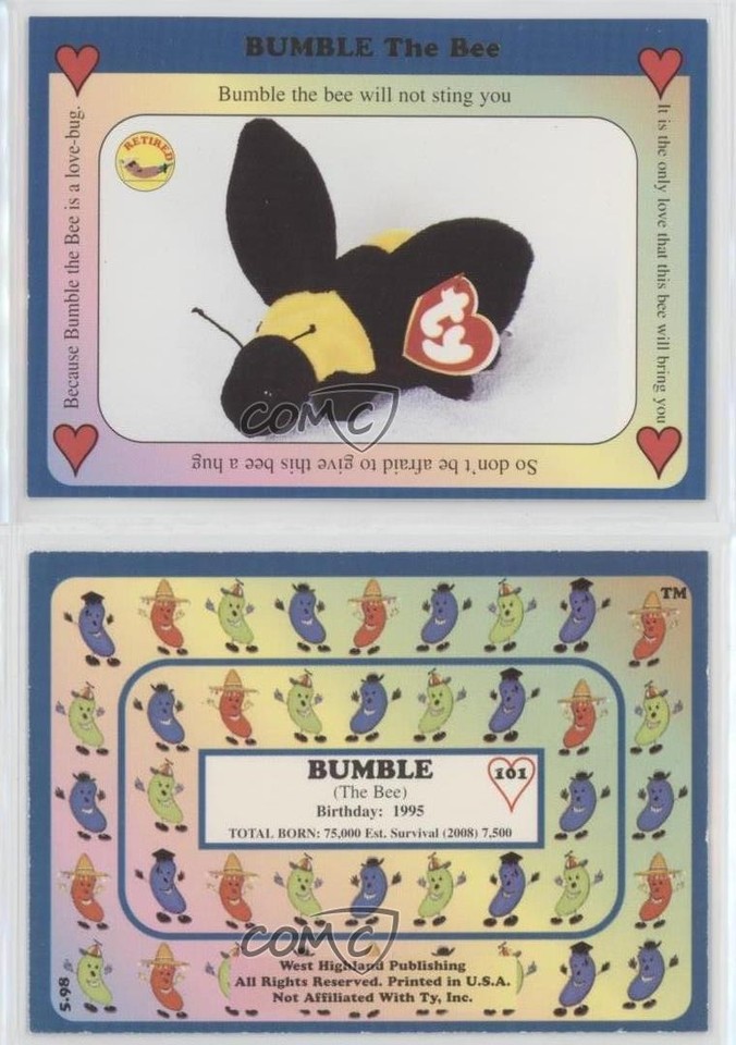 1998 West Highland Unofficial Beanie Babies Bumble The Bee #101 0c41 | eBay