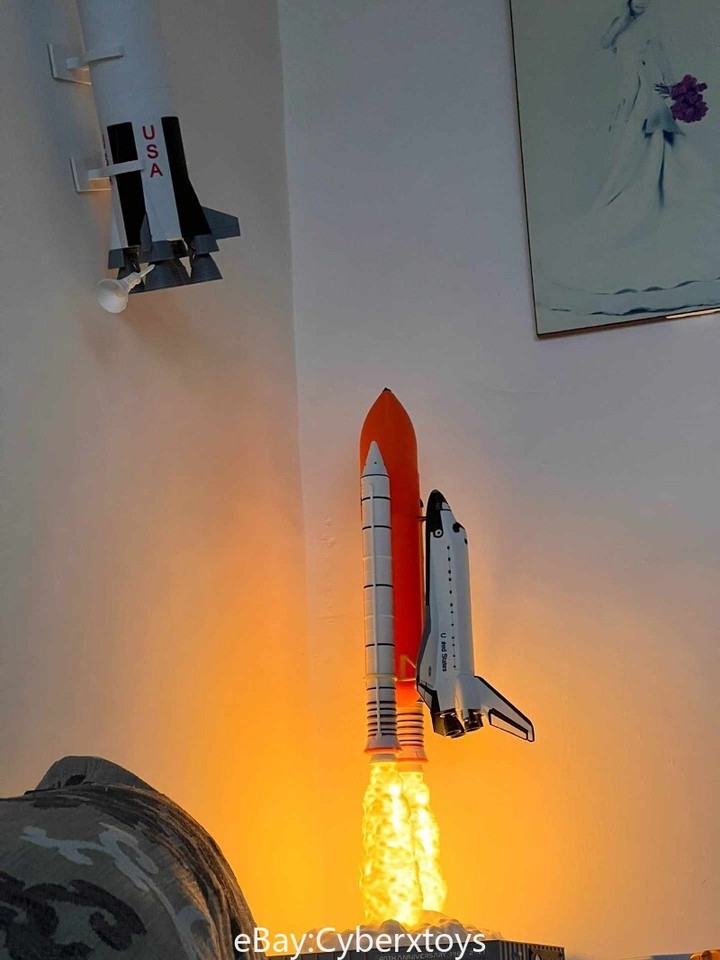 1:144 Scale STS Discovery OV-103 Space Shuttle Model with Night Light ...