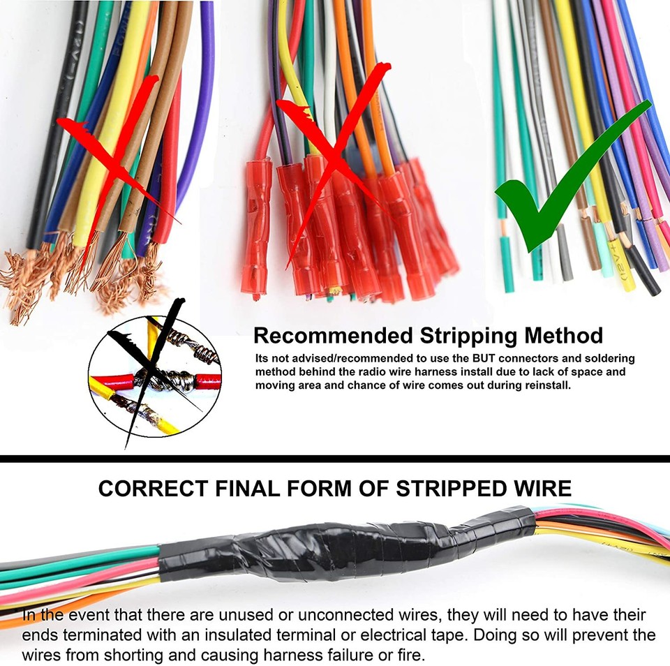 Xtenzi Auto Radio Wire Harness Plug for Pioneer AVHP7600DVD AVHP7600DVD ...