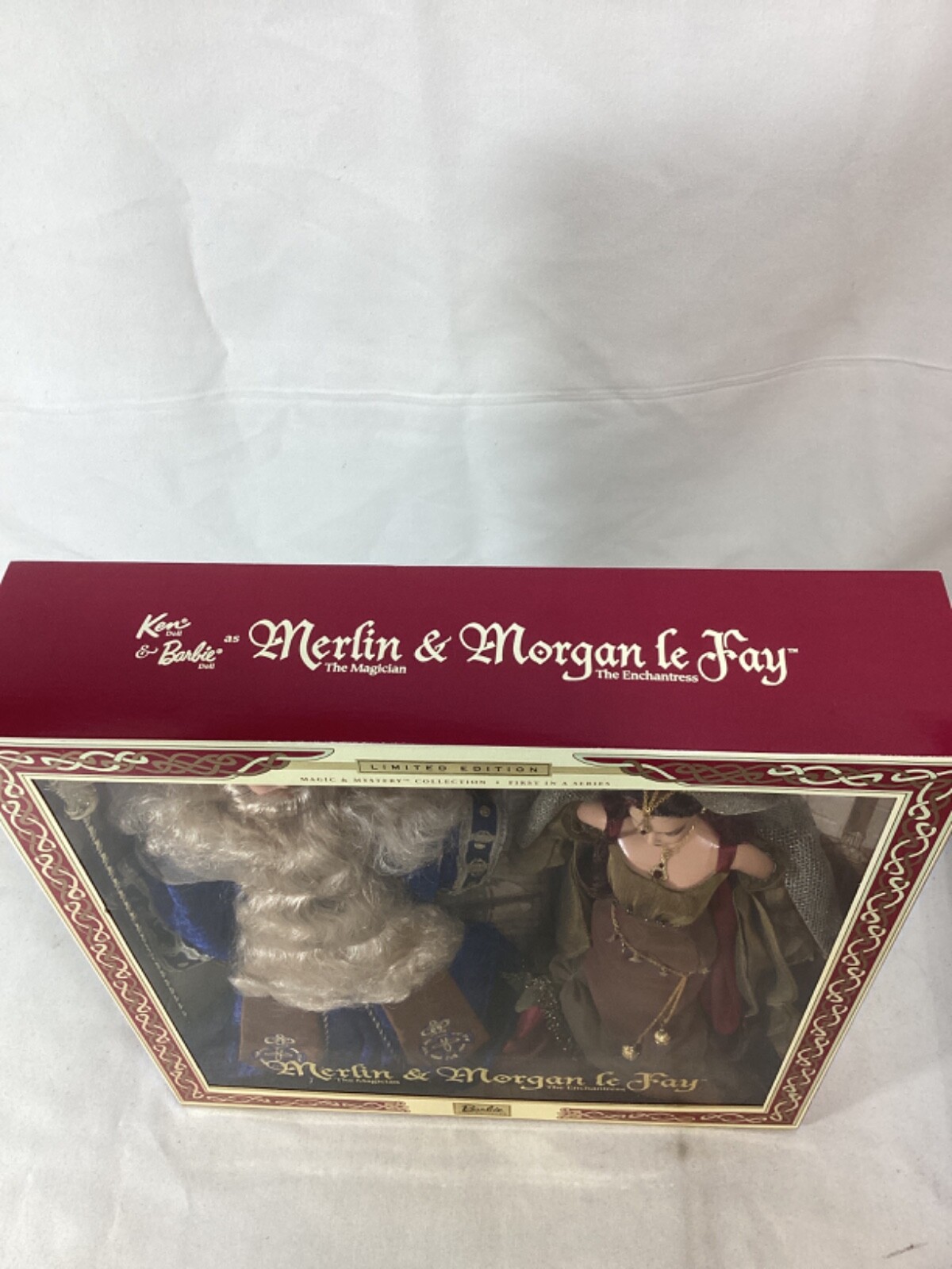 2000 Mattel Barbie & Ken Merlin & Morgan Le Fay Doll Set NEW Magic ...