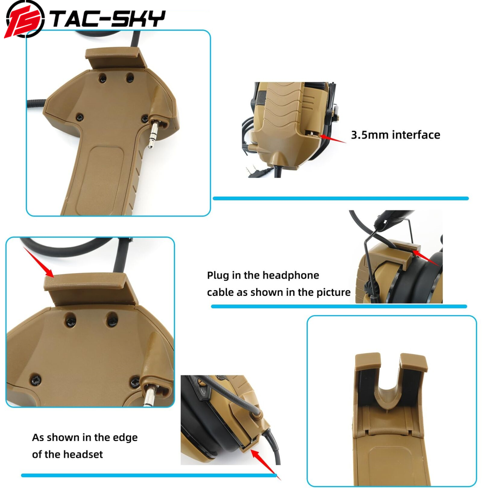 TS Tactical Headset External Microphone Kit for Walker's Razor ...