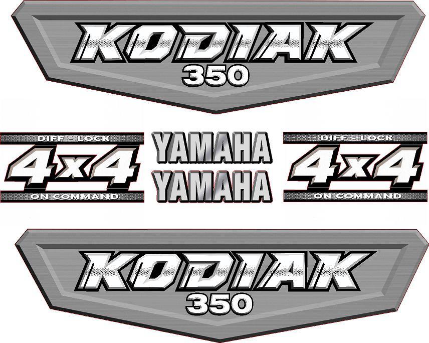 Yamaha Kodiak 350 400 450 700 OEM ATV Tank Decal Graphic Sticker Kit ...