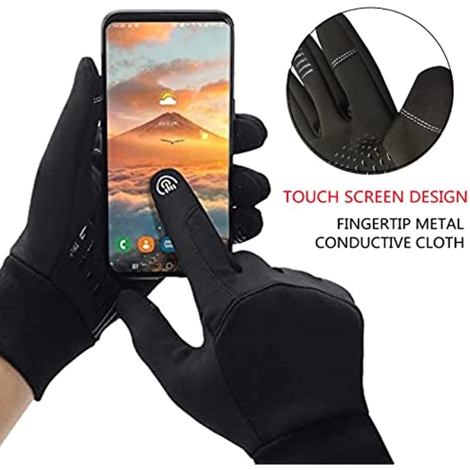 Thermal Windproof Waterproof Winter Gloves Touch Screen Warm Mittens ...