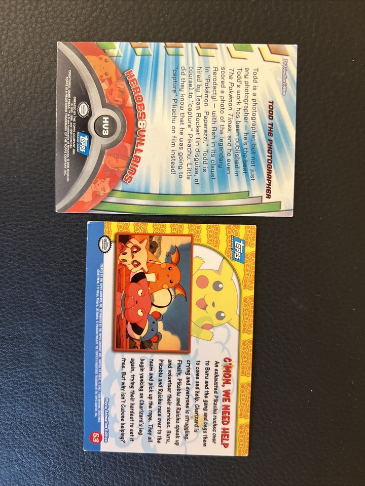 Todd The Photographer HV3 & Pikachus Vacation #53 Pokemon Cards 1D8 | eBay