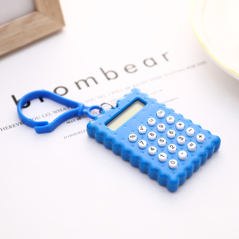 Student Mini Electronic Calculator Biscuit Shape School Office Mini ...