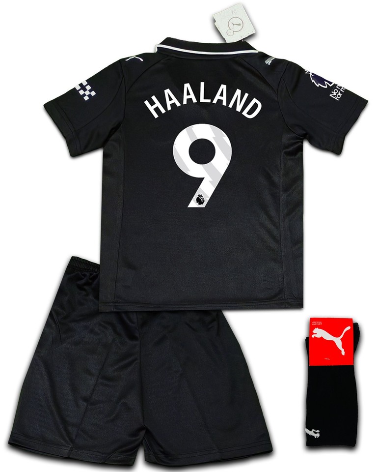 HAALAND | 2025/26 Man City Away Kit | Size 24 For Age 8-9 Years | EPL ...