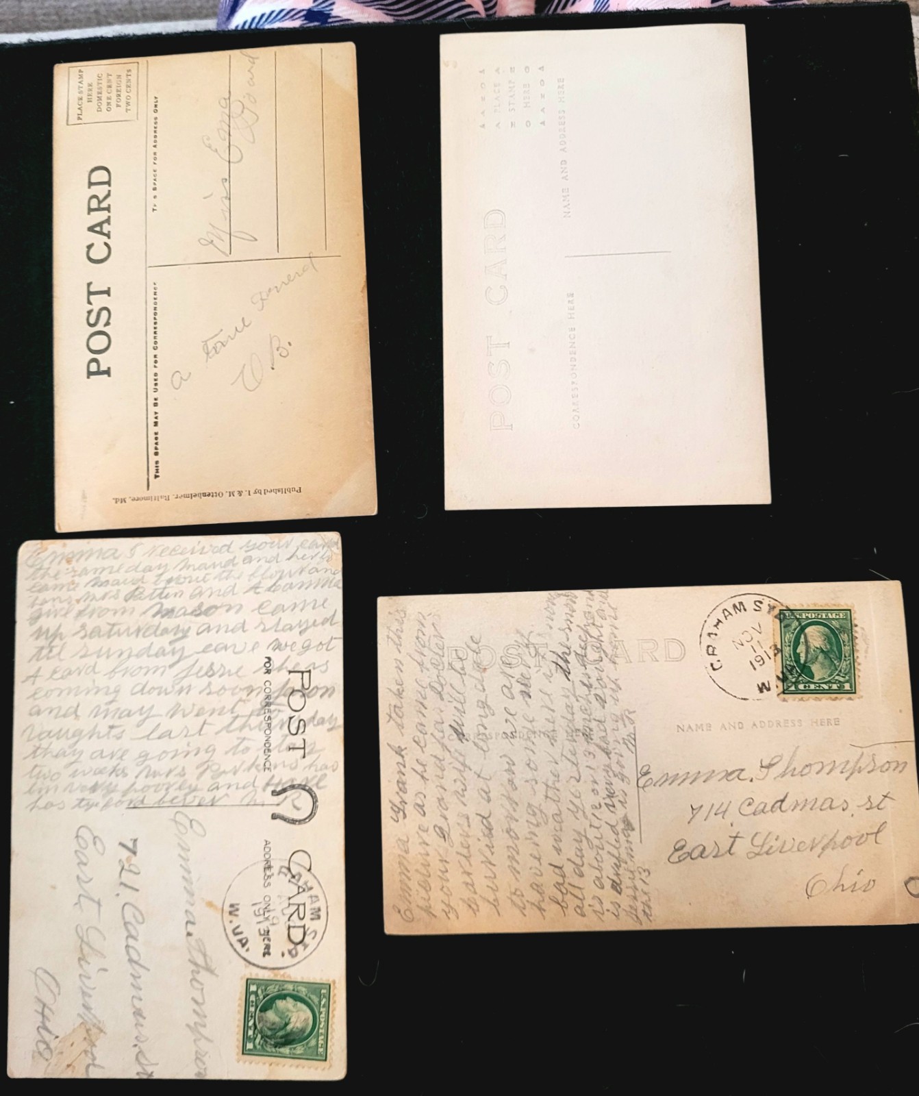 4 Antique Church Postcards RPPC Parkersburg WV Pomeroy OH Religious | eBay