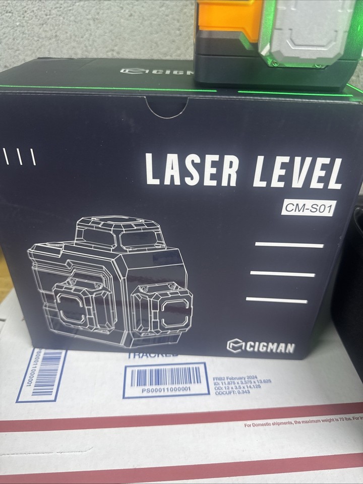 3x360° Self Leveling Laser Level, Green Beam with Remote and APP ...