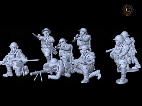 WW1 USMC American Expeditionary Force II Corps Belleau Wood 1918 28mm 1 ...