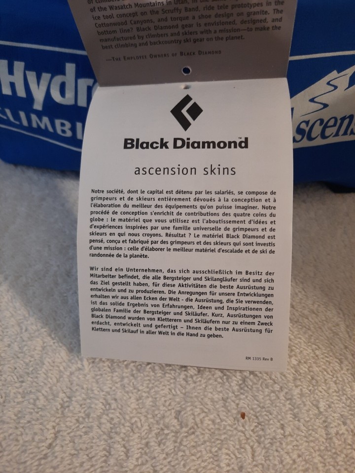 Ascension Black Diamond Purple Hydroponic Climbing Skins New | eBay