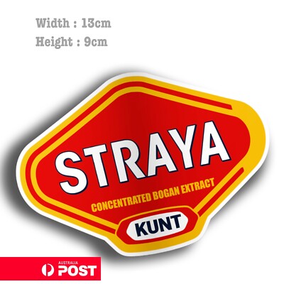 STRAYA Vegemite Logo Funny Sticker | eBay Australia