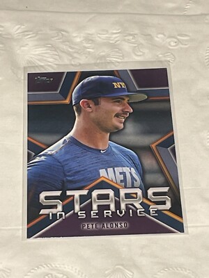 2021 Topps Stars in Service #SIS9 Pete Alonso Mets | eBay