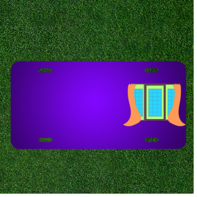 Custom Personalized License Plate With Add Names To Curtain Window ...