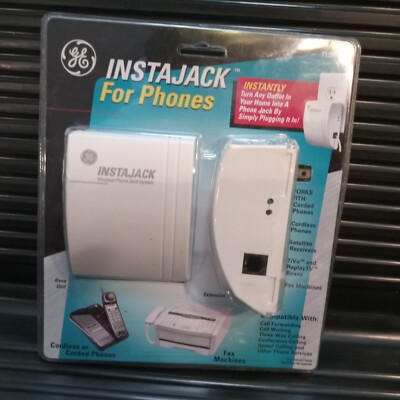 GE InstaJack TL26595 Wireless Home Business Phone Jack System Fax ...
