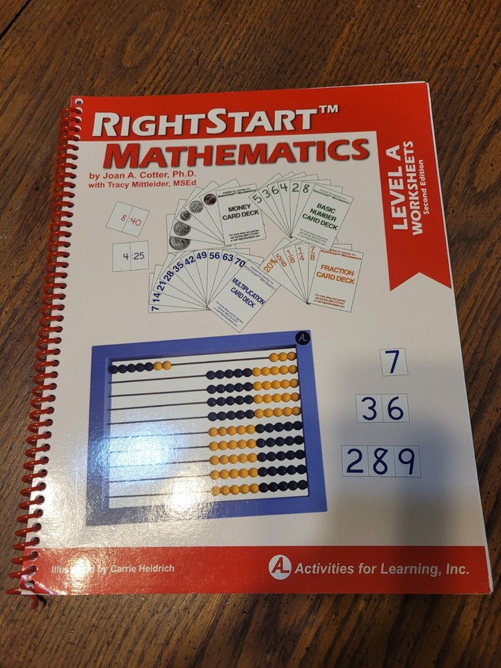 RightStart Mathematics Level A Lessons, Worksheets, Appendix 2nd ...