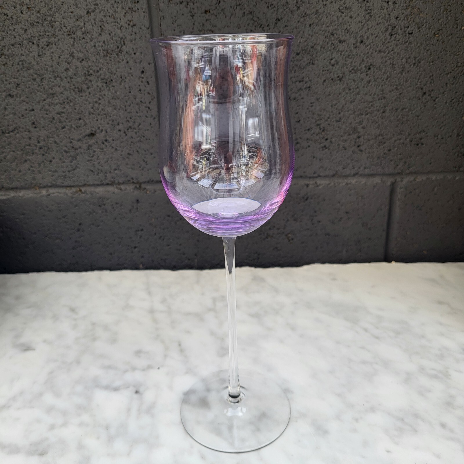 Tiffin (?) Moser (?) Alexandrite Neodymium Tall Cordial Wine Glass ...